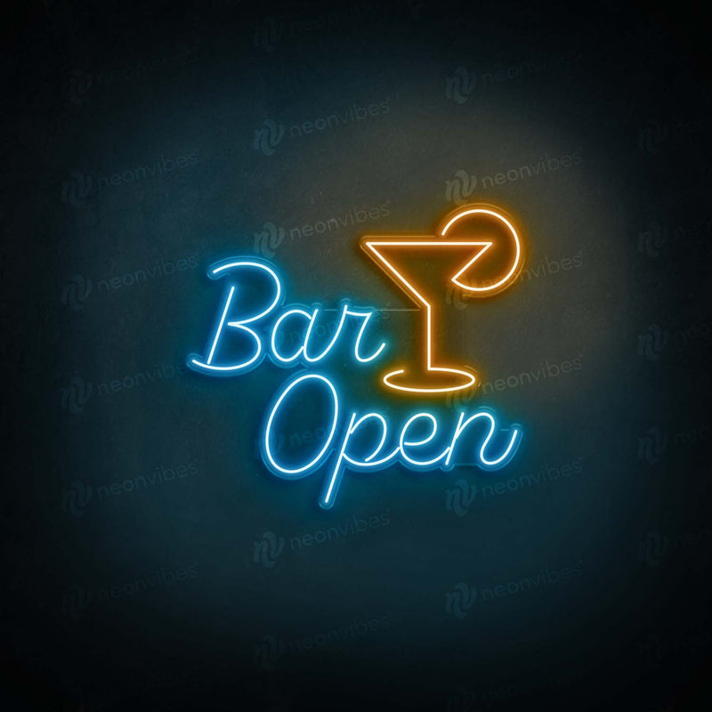 Bar Open V1 neon sign - Neon Vibes® neon signs