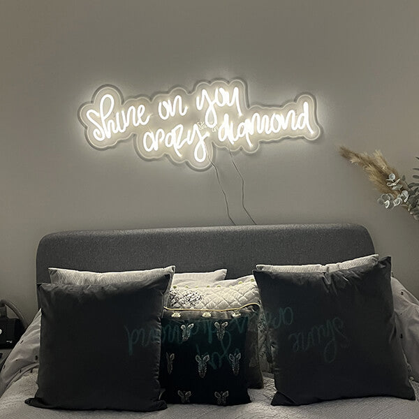 Shine On You Crazy Diamond Logo Crazy Diamond Neon Sign Neon Vibes®
