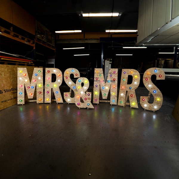 Freestanding Fairground Letters - Perfect Wedding and Party Décor ...