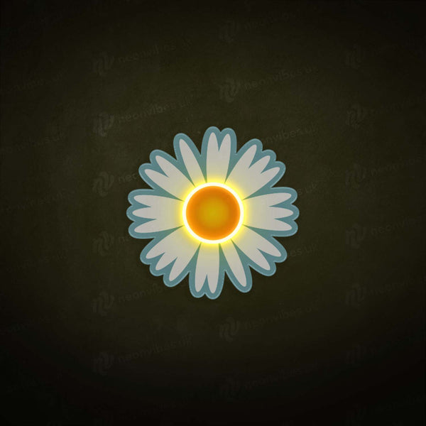 🌼 Daisy LED Neon Sign with Printed Vinyl Back | UK | Affordable & Long ...