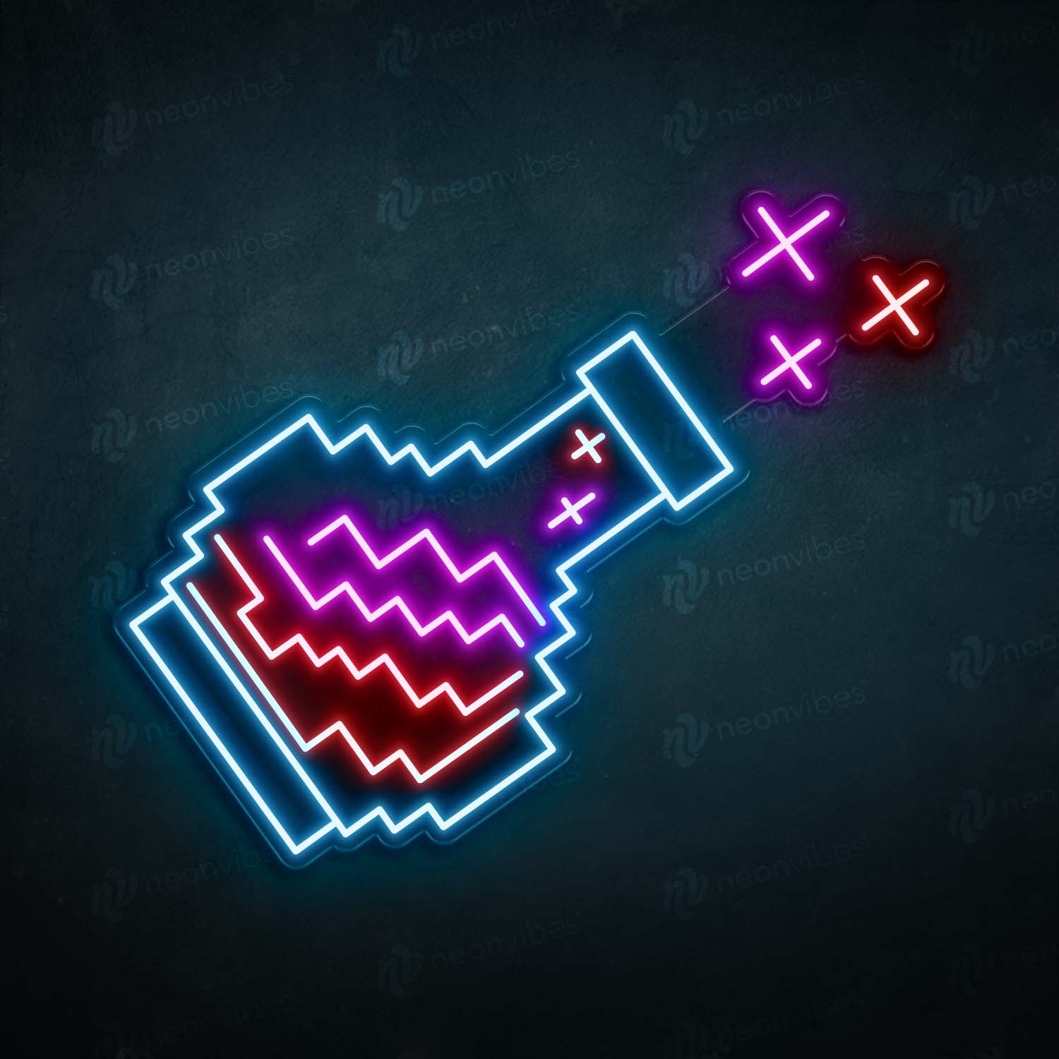 Pixelated Potion neon sign - Neon Vibes® neon signs