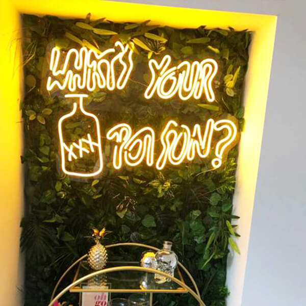 What's Your Poison neon sign - V3 - Neon Vibes® neon signs