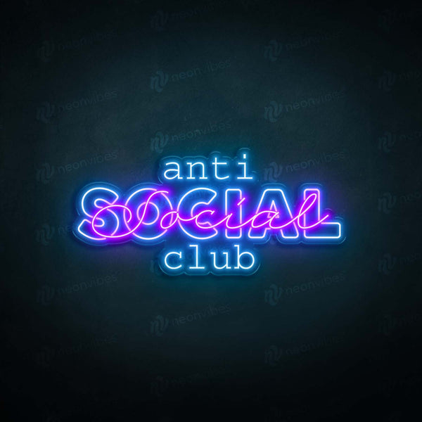 Anti Social Social Club neon sign - V3 - Neon Vibes® neon signs