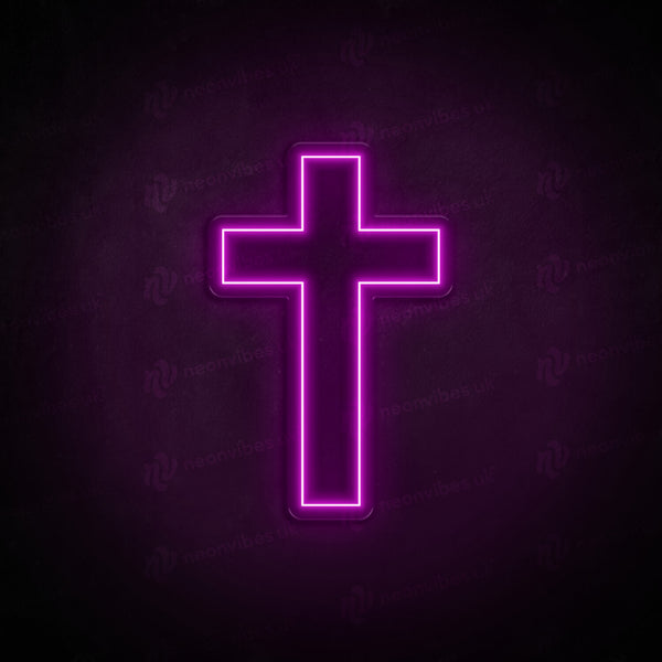 Crucifix neon sign - Neon Vibes® neon signs