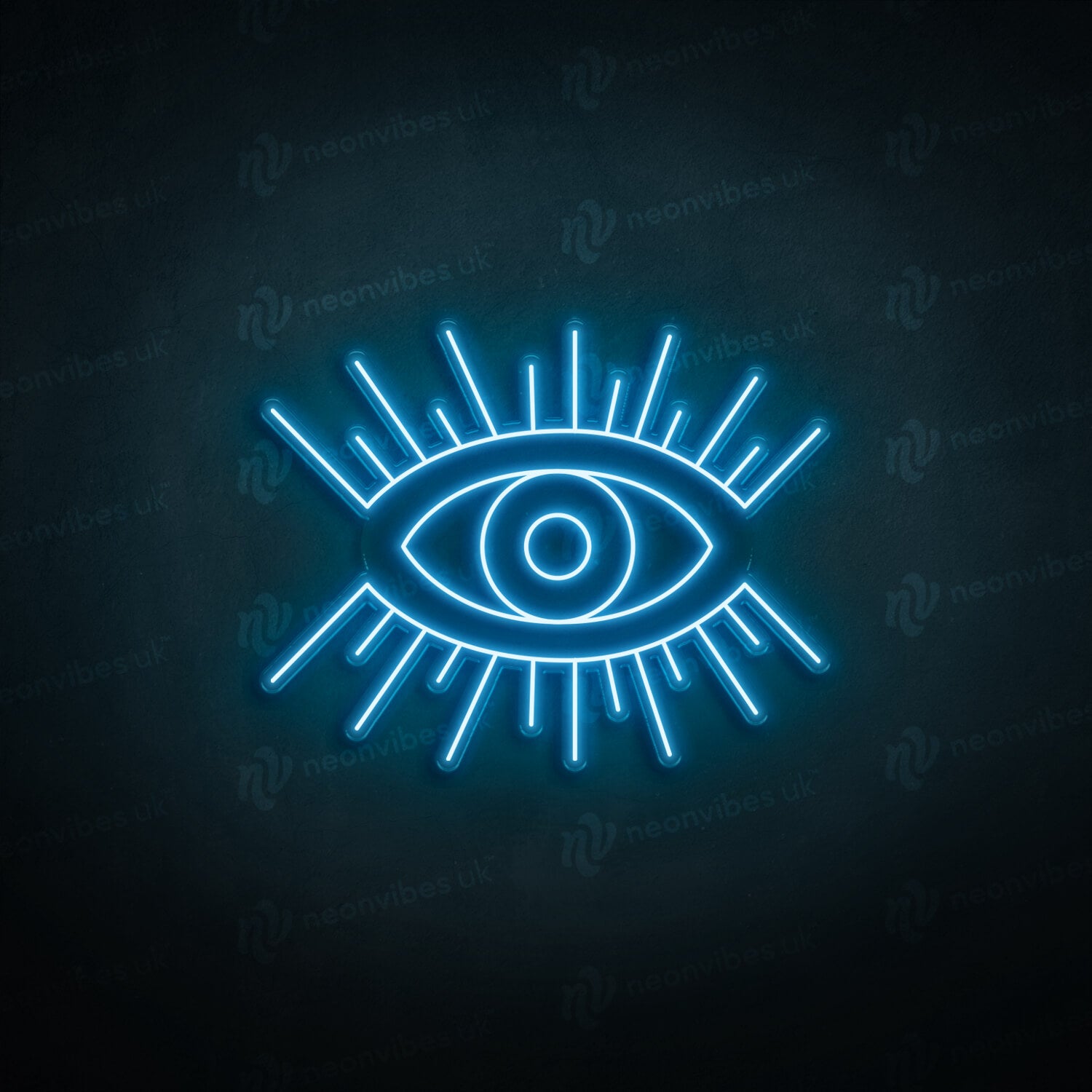Neon Eye Infinity Mirror Neon "OPEN" Sign – 3D LED Business Sign,