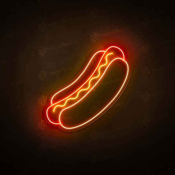 Hot Dog neon sign - Neon Vibes® neon signs