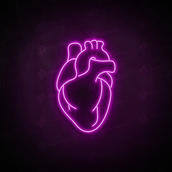 Human Heart neon sign - Neon Vibes® neon signs