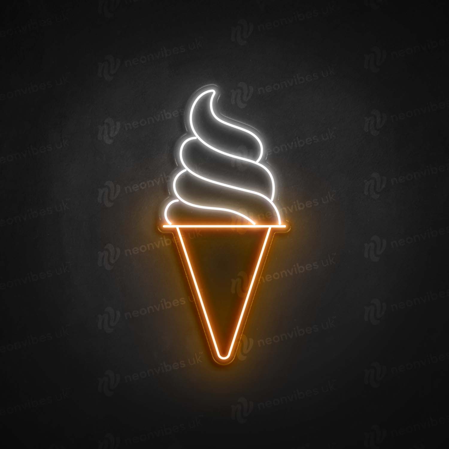 Ice Cream Sign Scoops Ice Cream