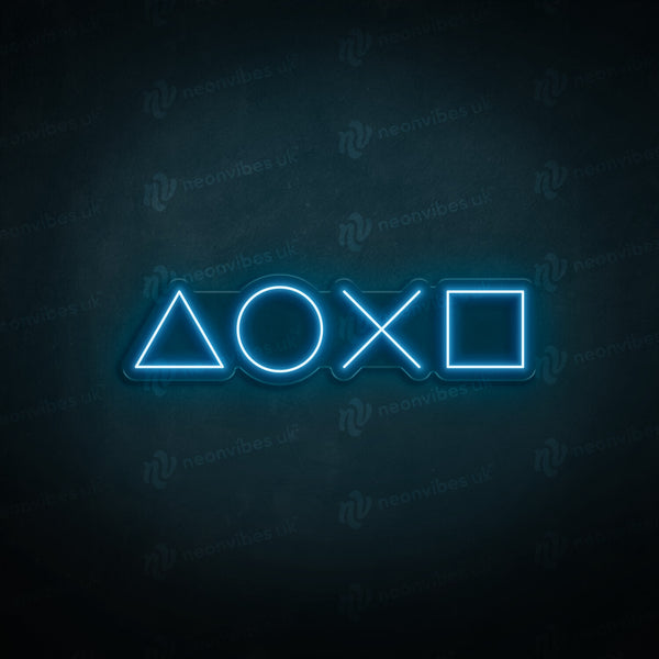 PlayStation Buttons LED Neon Sign - Neon Vibes® - Neon Vibes® neon signs