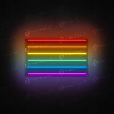 Pride Flag LED Neon Sign - Neon Vibes® - Neon Vibes® neon signs