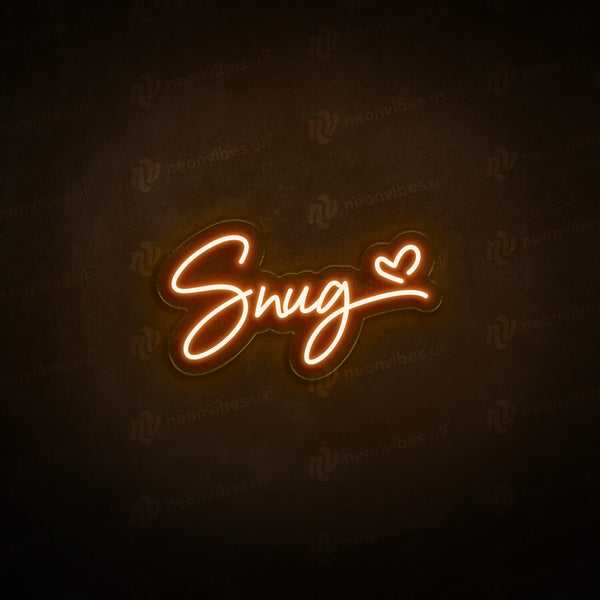 Snug Heart LED Neon Sign - Neon Vibes® - Neon Vibes® neon signs